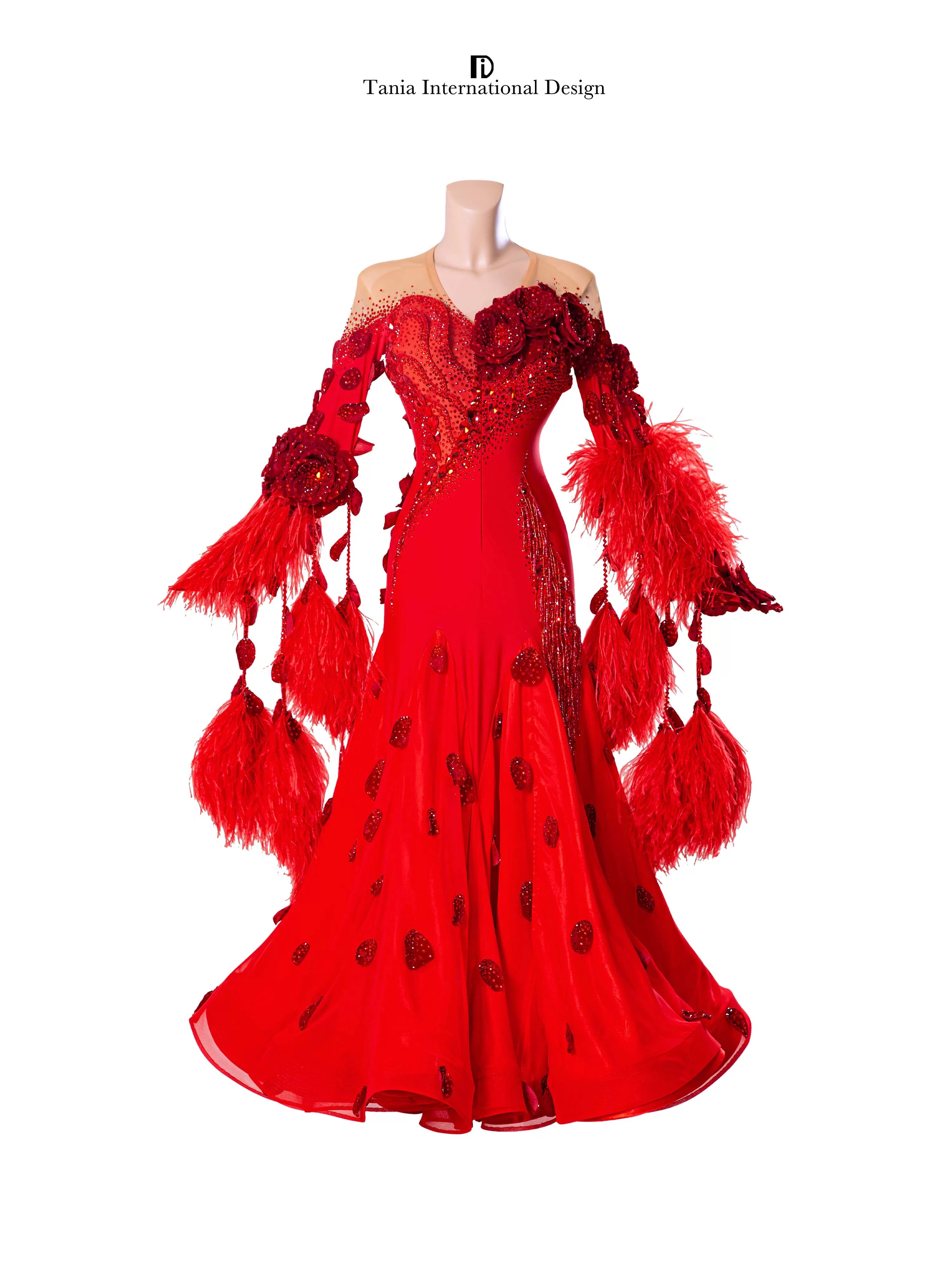 TID M1333 women's ballroom dance dress ballroom dance professional com ...